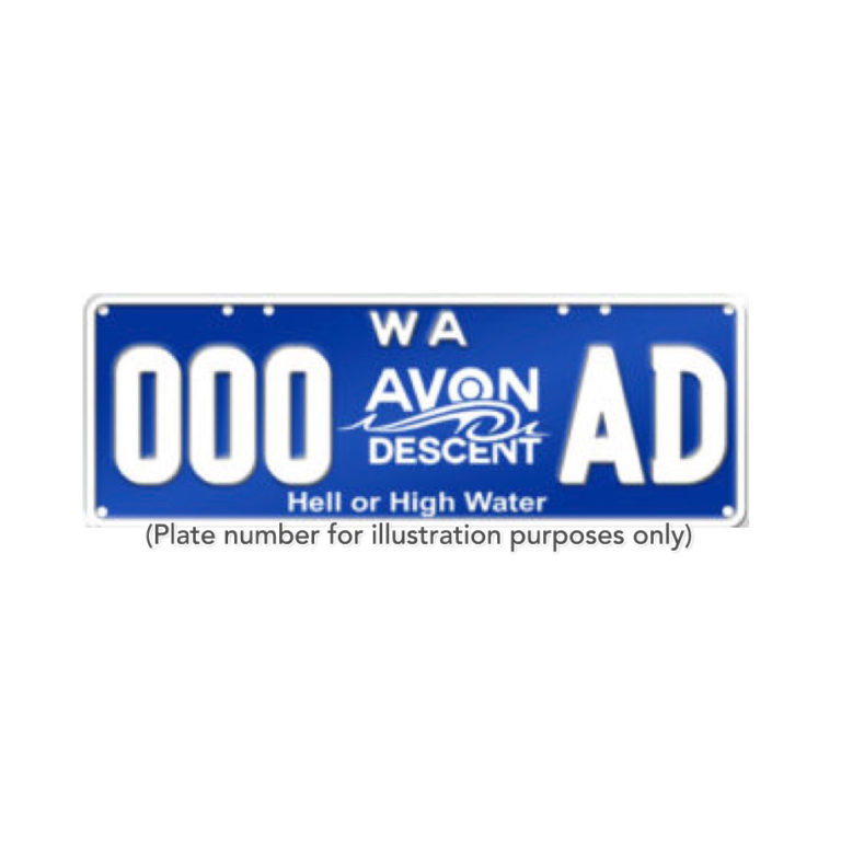 Custom Avon Descent Number Plates – Avon Descent